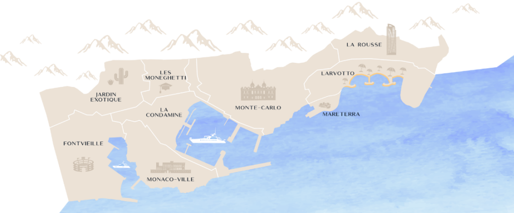 Monaco Districts | Monaco Area | Monaco Neighborhoods